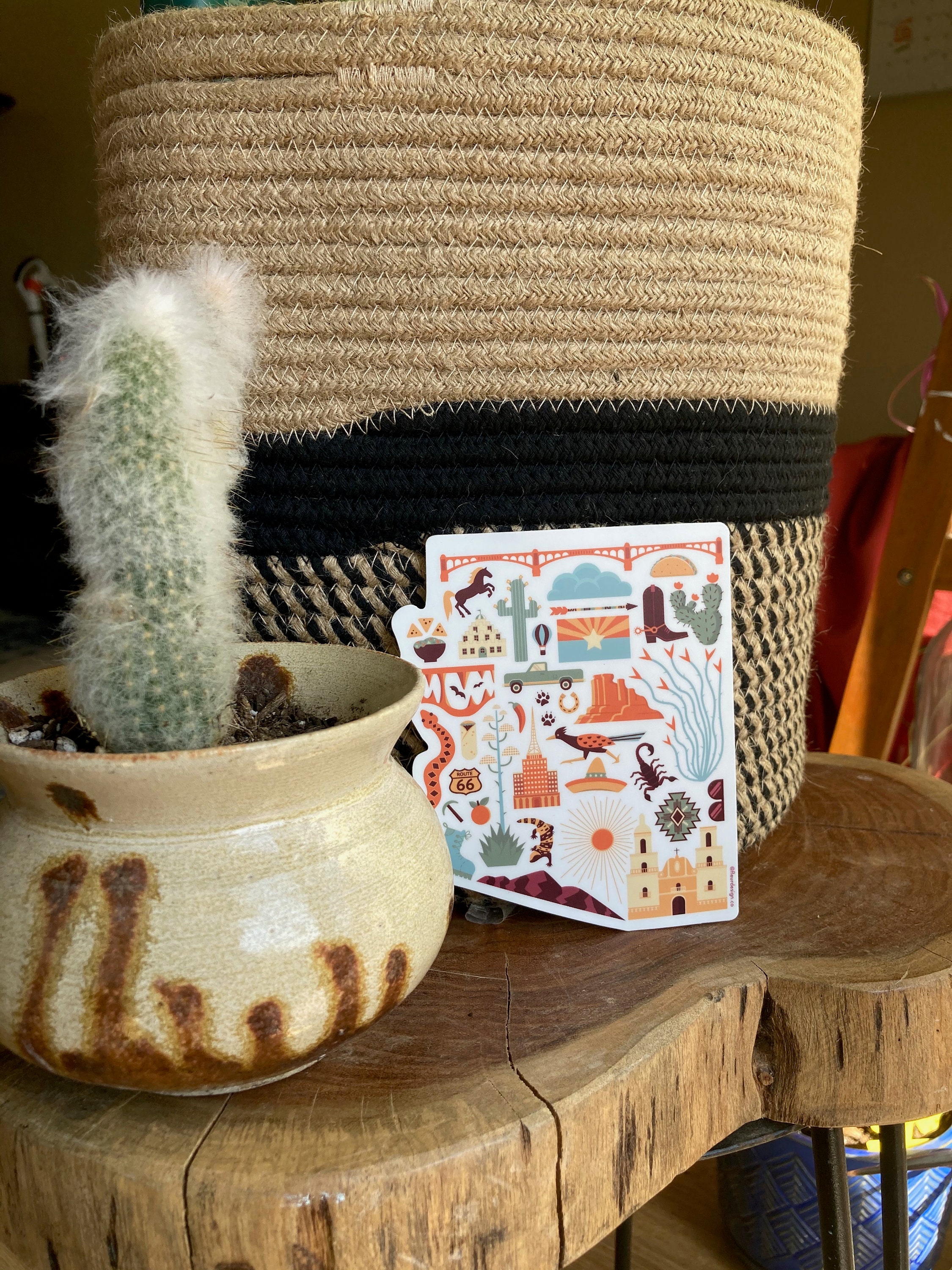 Arizona Vinyl Decal Arizona Sticker Car Decal State | Etsy