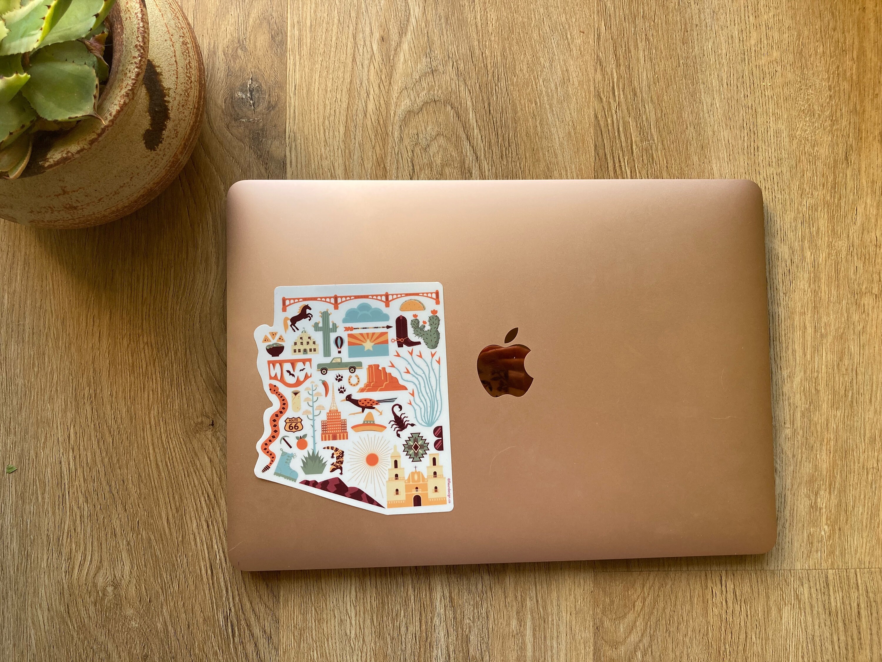 Arizona Vinyl Decal Arizona Sticker Car Decal State | Etsy