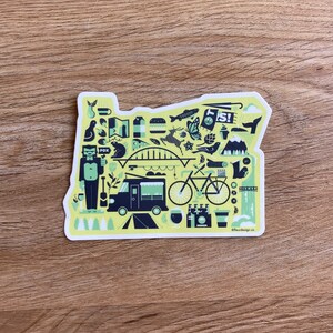 Oregon Sticker, Oregon Decal, Oregon Gift, Home State Map Sticker ...