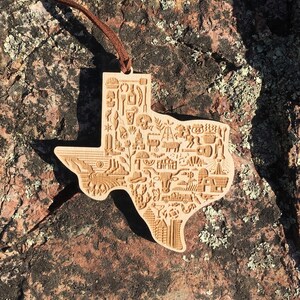 Texas Ornament, Texas State Gift, Home State Christmas Gift, Going Away ...