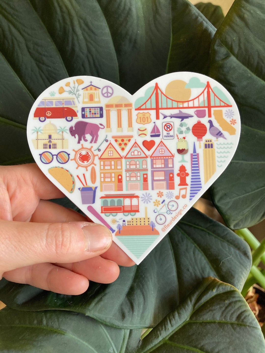 San Francisco Sticker, San Francisco Gift, San Francisco Souvenir ...