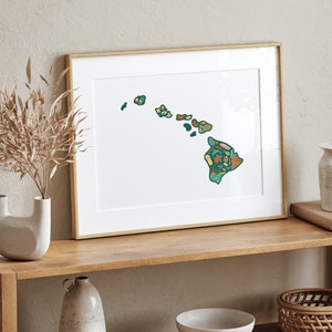 Hawaii Wall Art, Hawaii Print, Hawaii Map, Home State Poster, Going ...