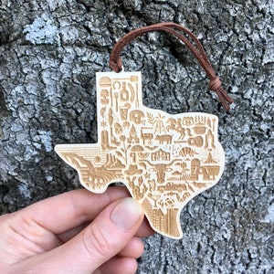 Texas Ornament, Texas State Gift, Home State Christmas Gift, Going Away ...