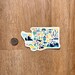 Washington State Sticker Weatherproof Vinyl Sticker Laptop - Etsy