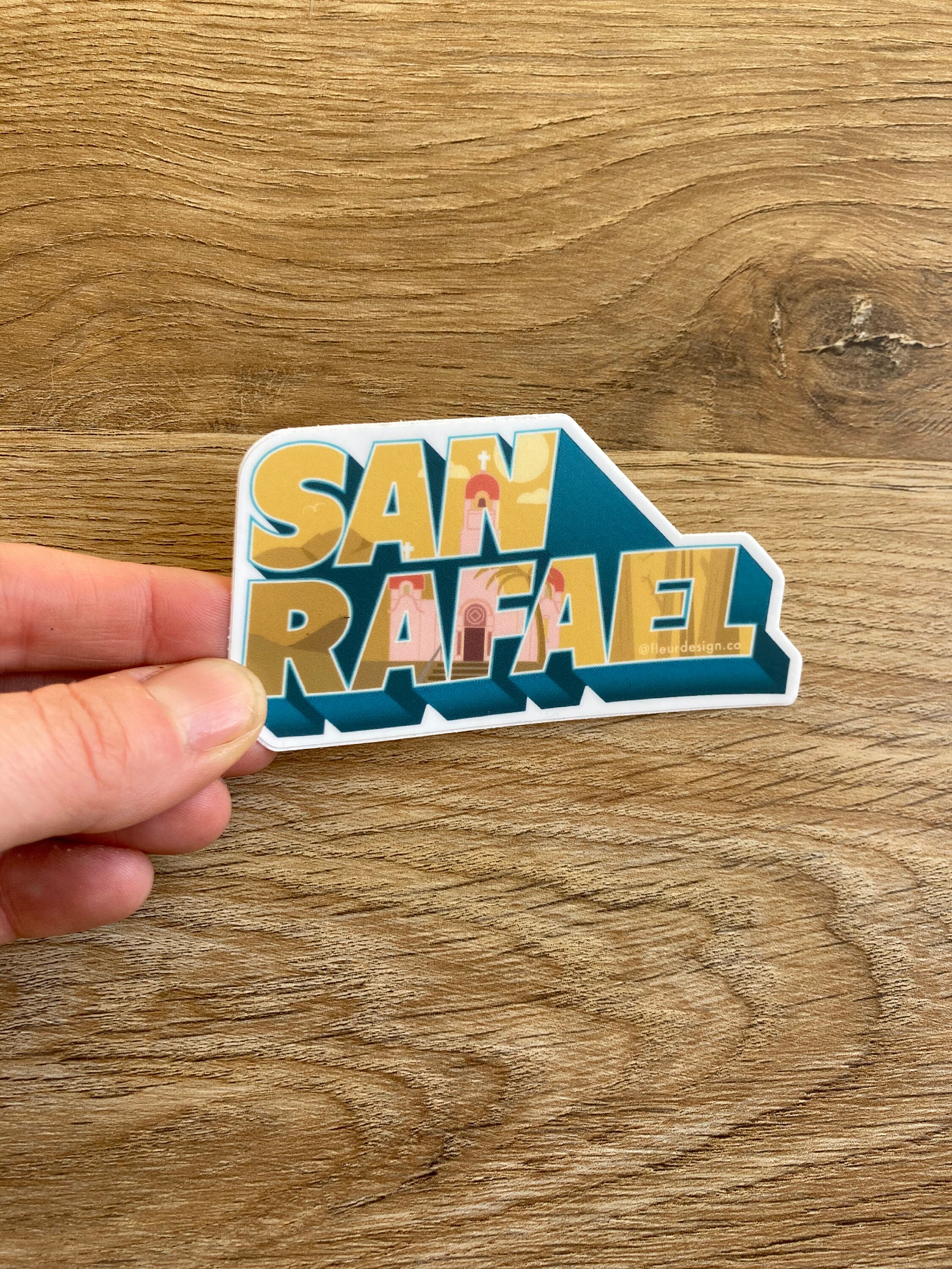 Pegatina de San Rafael Arte de San Rafael Pegatina de Marín | Etsy