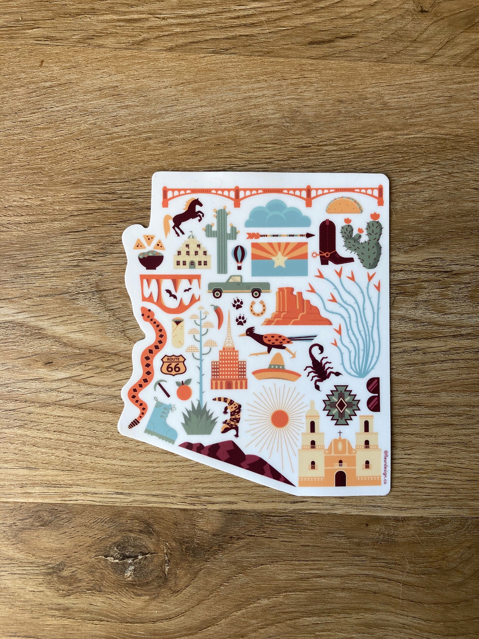 Arizona Vinyl Decal Arizona Sticker Car Decal State | Etsy