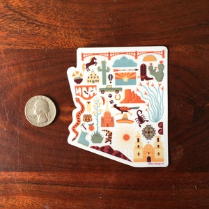 Arizona Vinyl Decal, Arizona Sticker, Car Decal, State Sticker, Outdoor ...