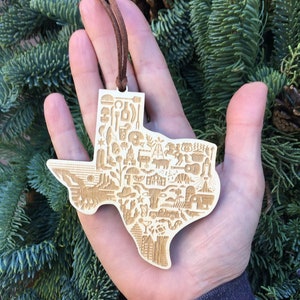 Texas Ornament, Texas State Gift, Home State Christmas Gift, Going Away ...