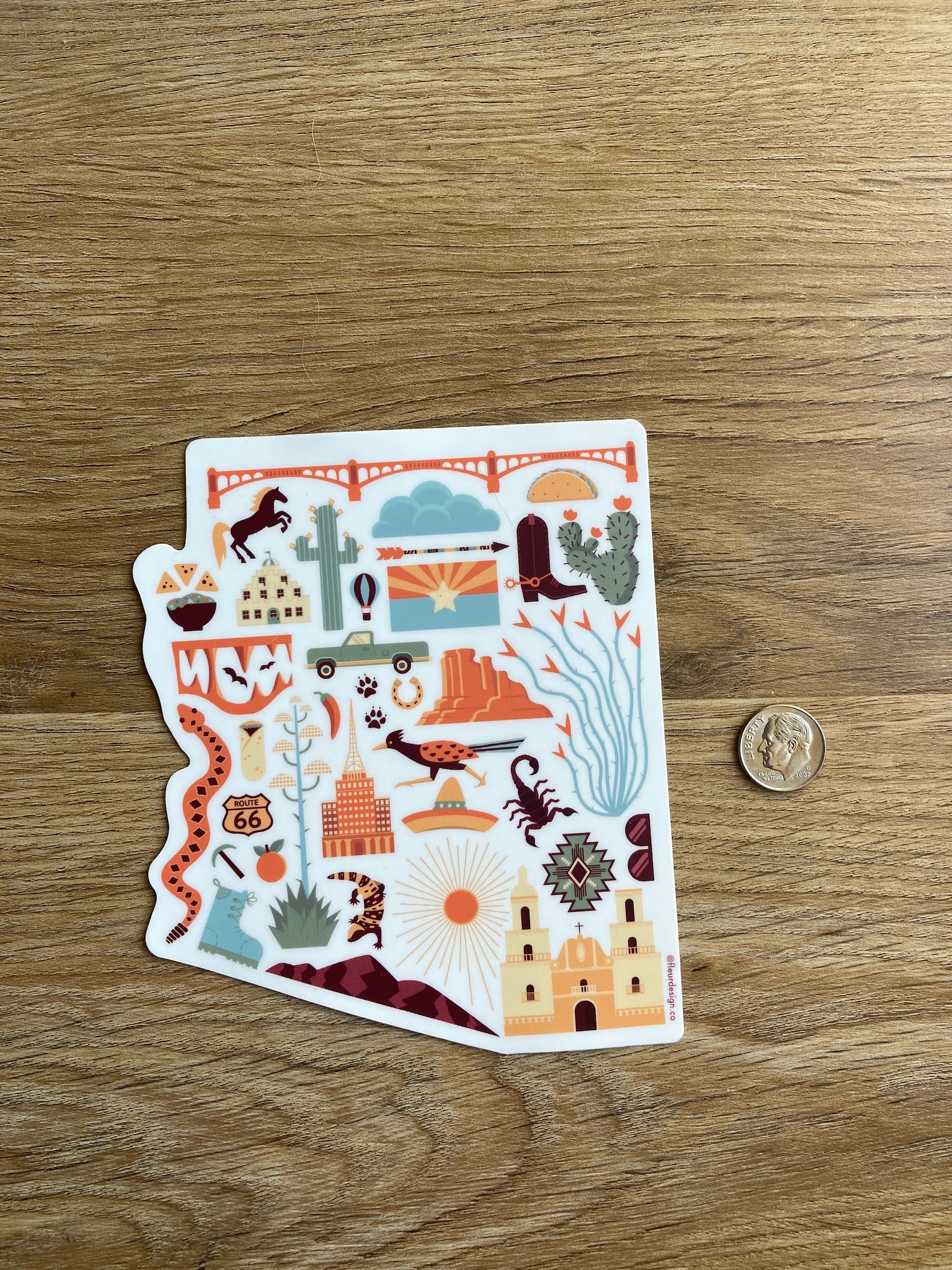 Arizona Vinyl Decal Arizona Sticker Car Decal State | Etsy