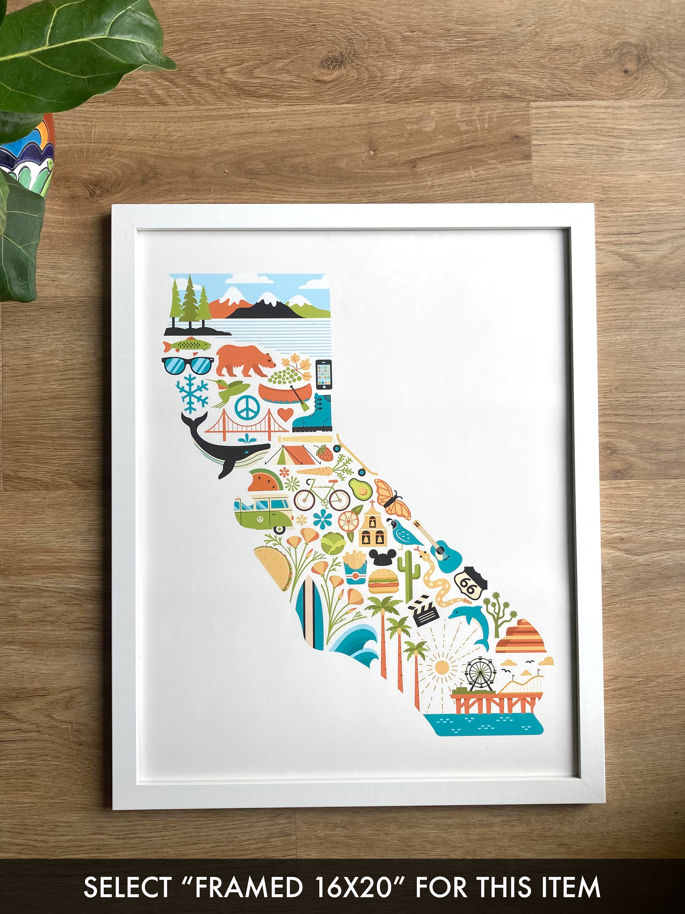 California State Print California Decor California Wall - Etsy