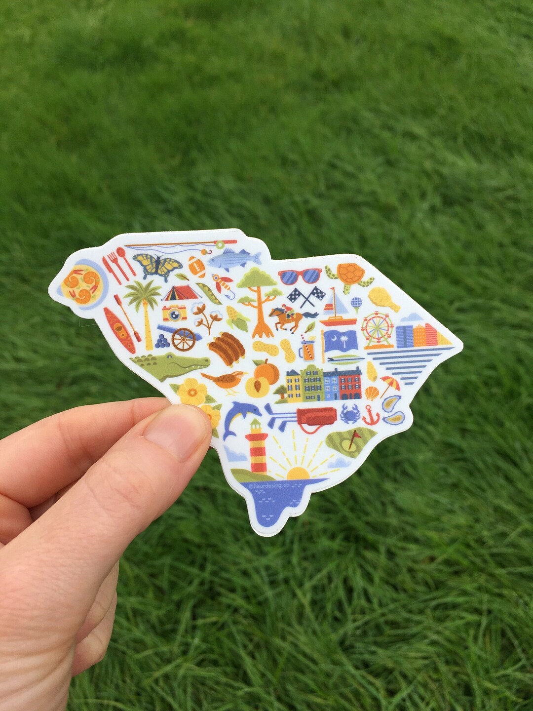 South Carolina Sticker, South Carolina Waterproof Car Decal, Vinyl ...