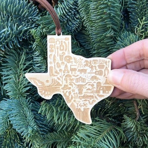 Texas Ornament, Texas State Gift, Home State Christmas Gift, Going Away ...