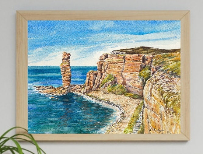 Orkney Print , Old Man of Hoy, Orkney Art - Etsy