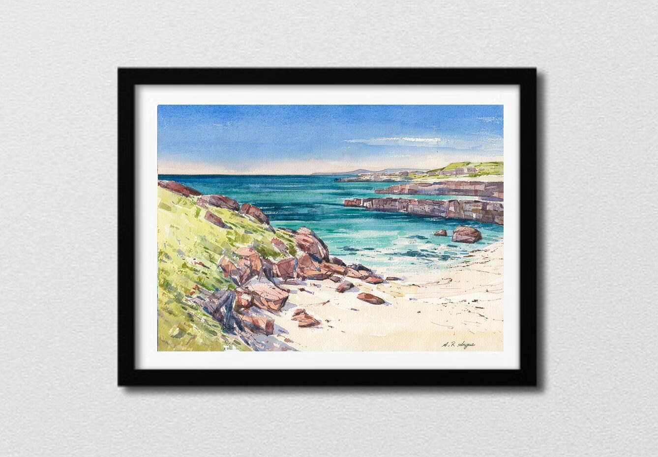 Isle of Mull Print, Langamull Beach Print, Dervaig Mull Print, Scotland ...