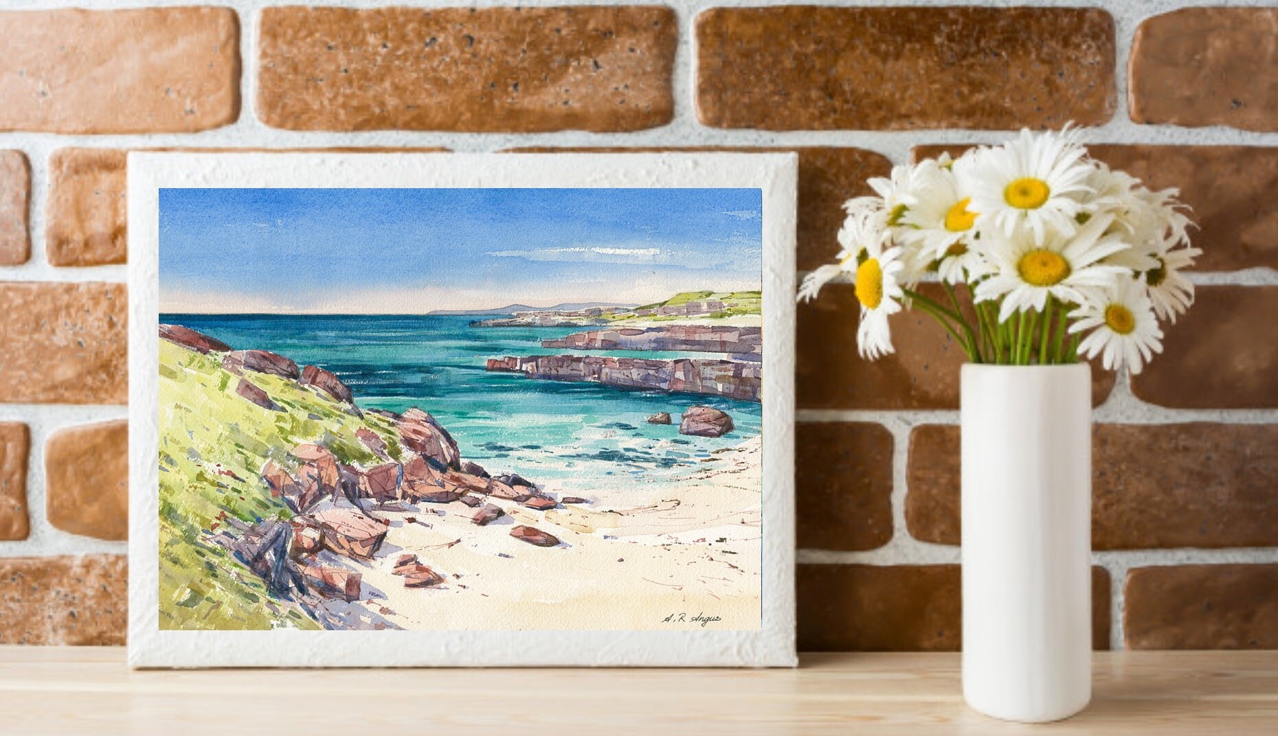 Isle of Mull Print, Langamull Beach Print, Dervaig Mull Print, Scotland ...