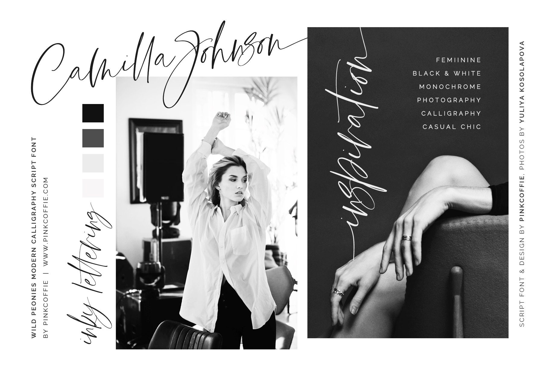 Wild Peonies Handwritten Script Font, Wedding Font Cricut, Calligraphy ...