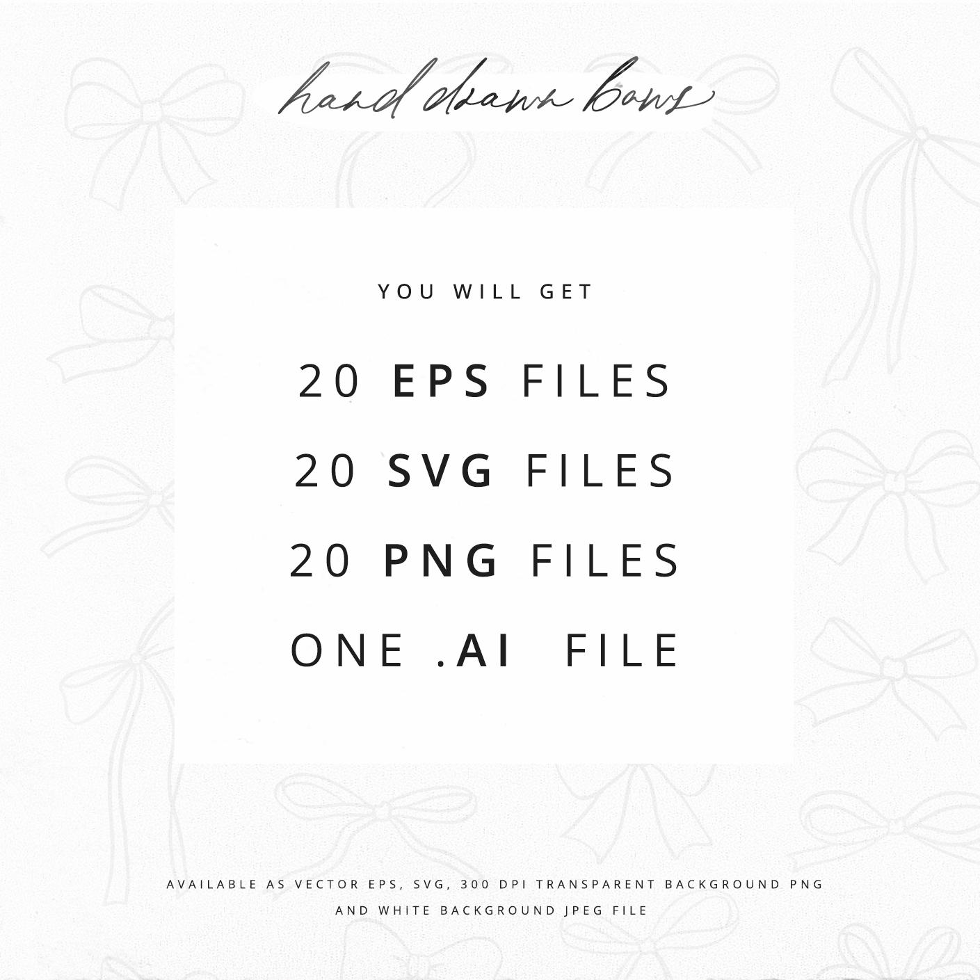 20 Whimsical Bow Illustrations, Wedding Bow Clipart, Christmas Bow Svg ...