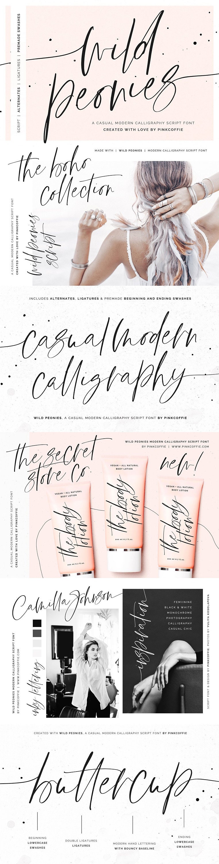 Modern Font Bundle, Logo Bundle, Script Font Bundle, Sans Serif Font ...
