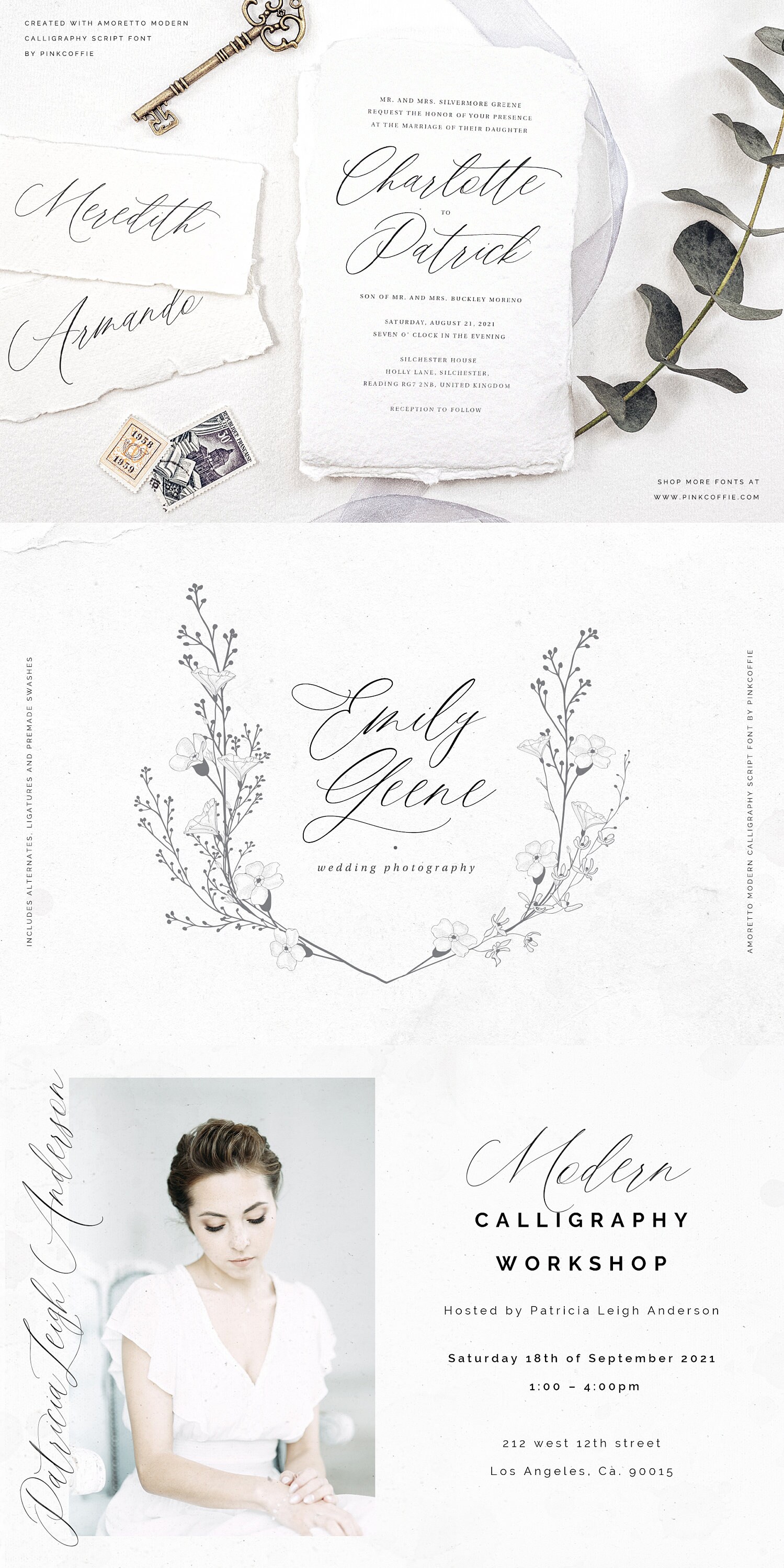 Handwritten Wedding Font Bundle, Script Font Bundle, Script Fonts ...