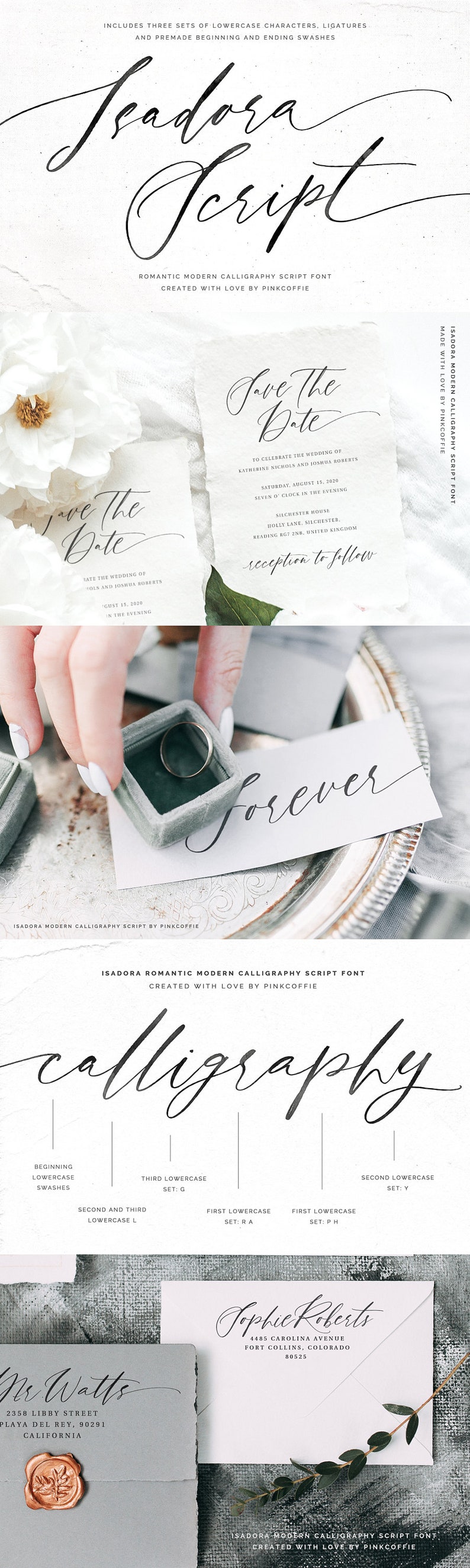 Script Font Bundle, Wedding Font Bundle, Modern Calligraphy Font Bundle ...