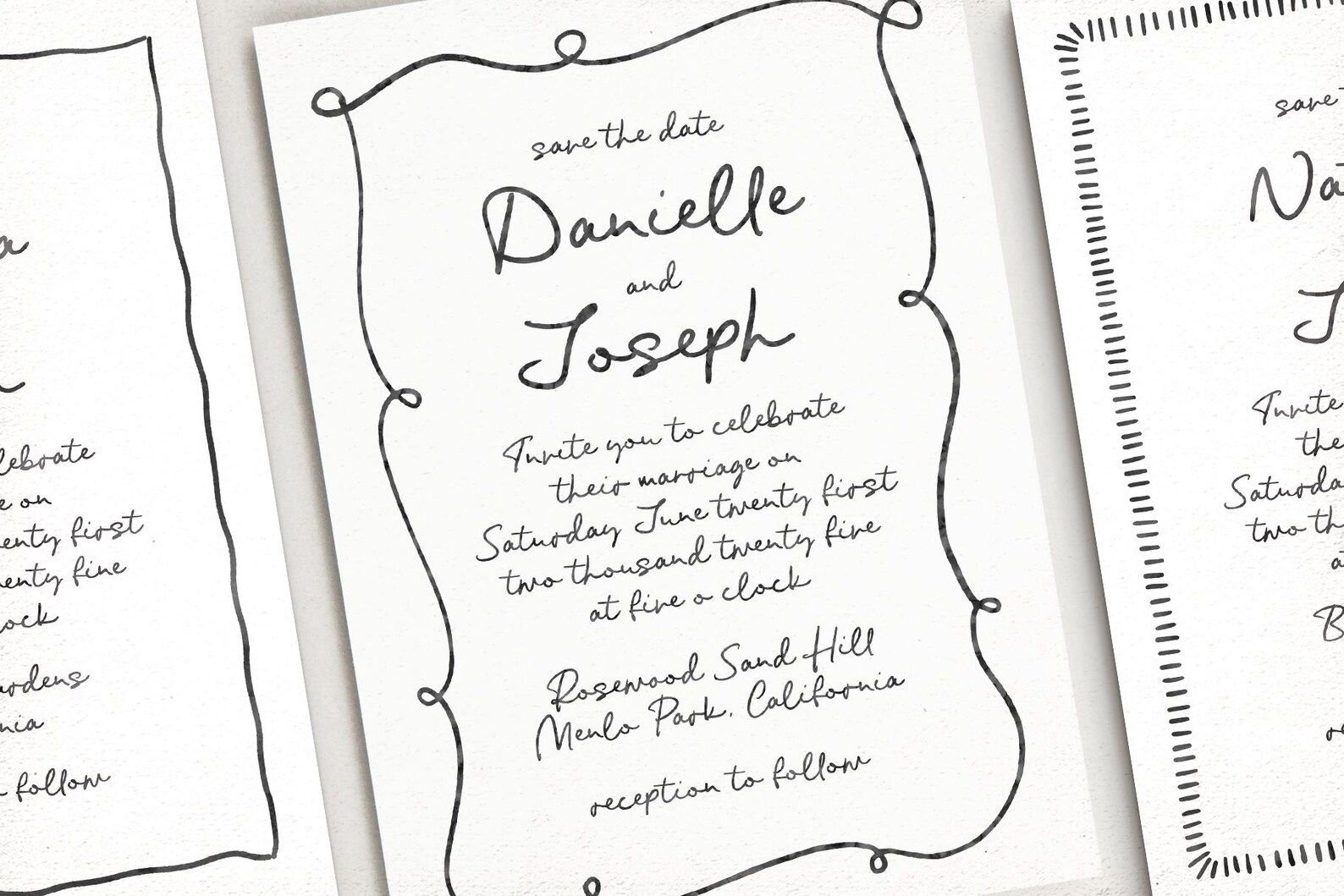 40 Whimsical Frames, Squiggle Borders, Whimsical Wedding Clipart ...