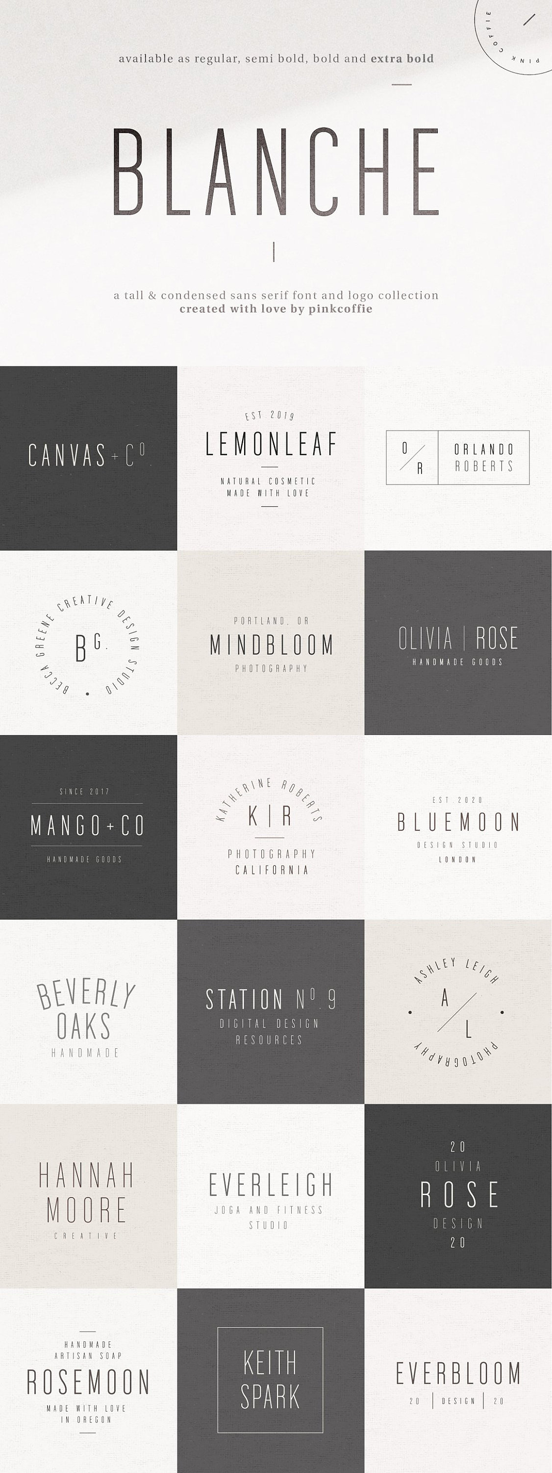 Modern Font Bundle, Logo Bundle, Script Font Bundle, Sans Serif Font ...