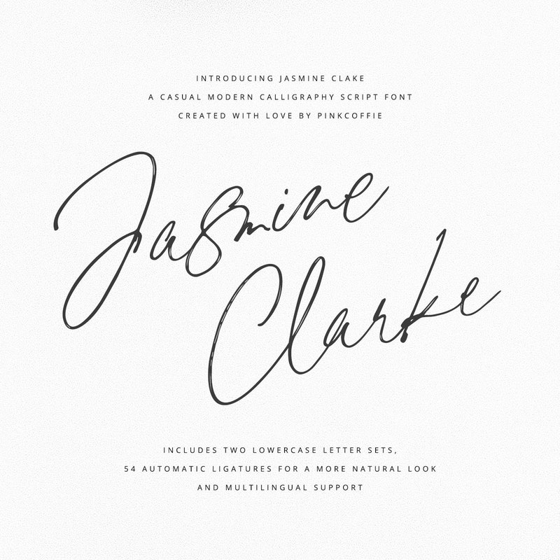 Casual Script - Etsy