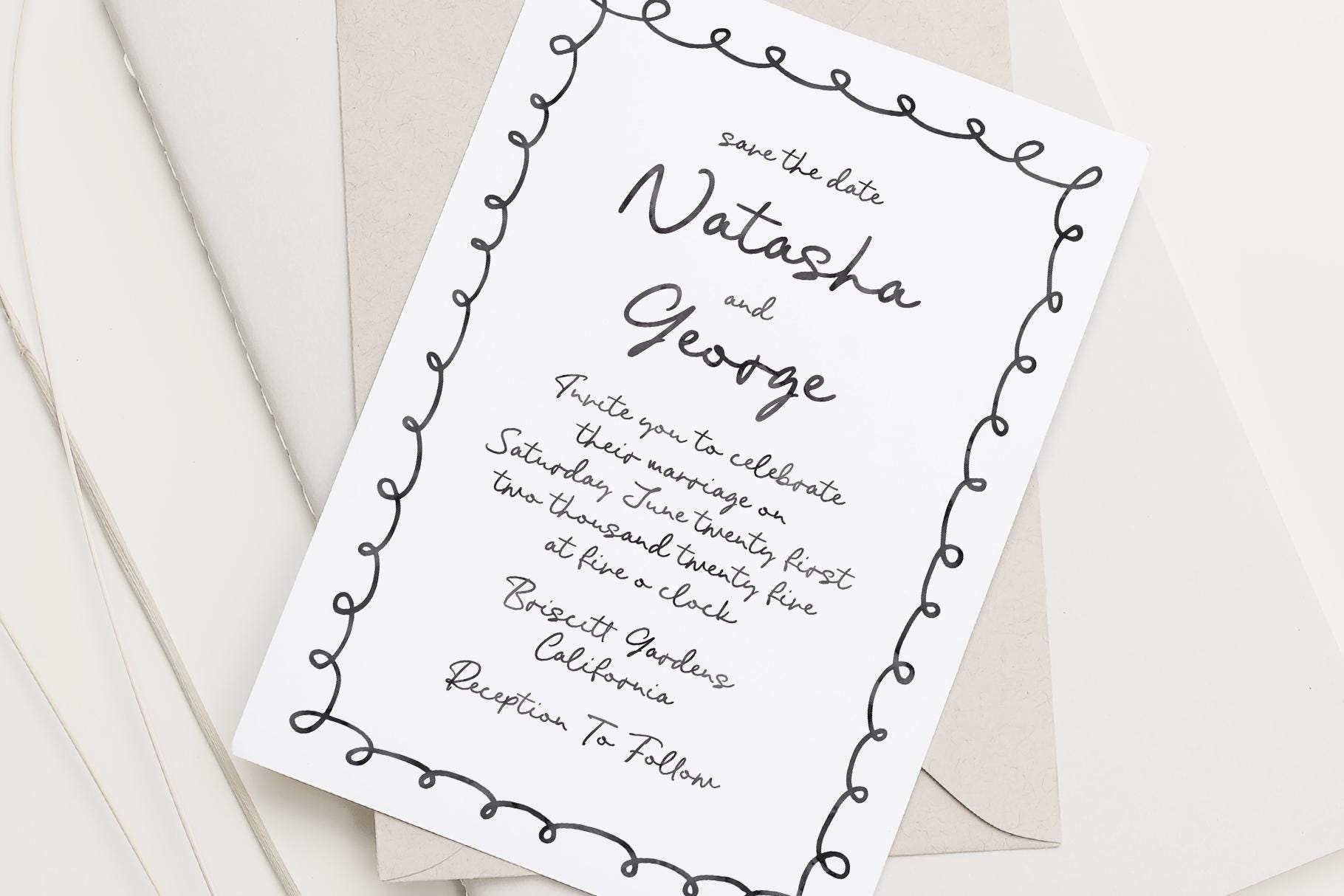 40 Whimsical Frames, Squiggle Borders, Whimsical Wedding Clipart ...
