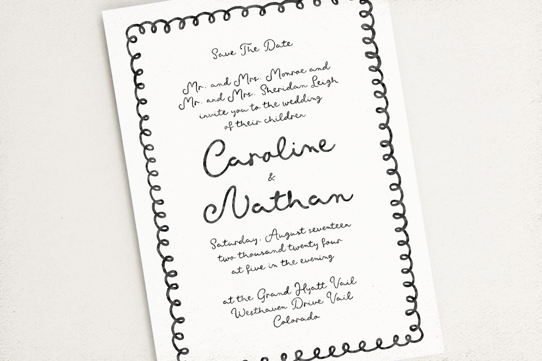 40 Whimsical Frames, Squiggle Borders, Whimsical Wedding Clipart ...