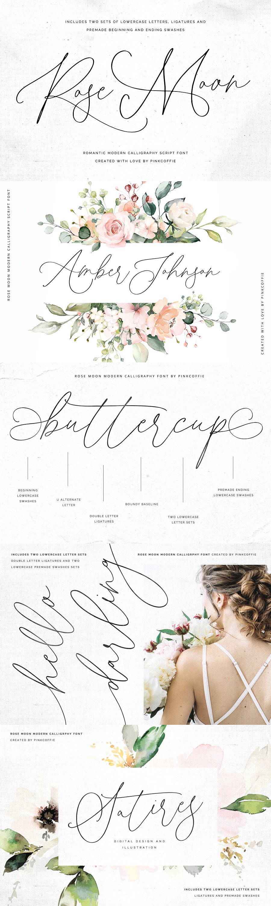 Script Font Bundle, Wedding Font Bundle, Modern Calligraphy Font Bundle ...