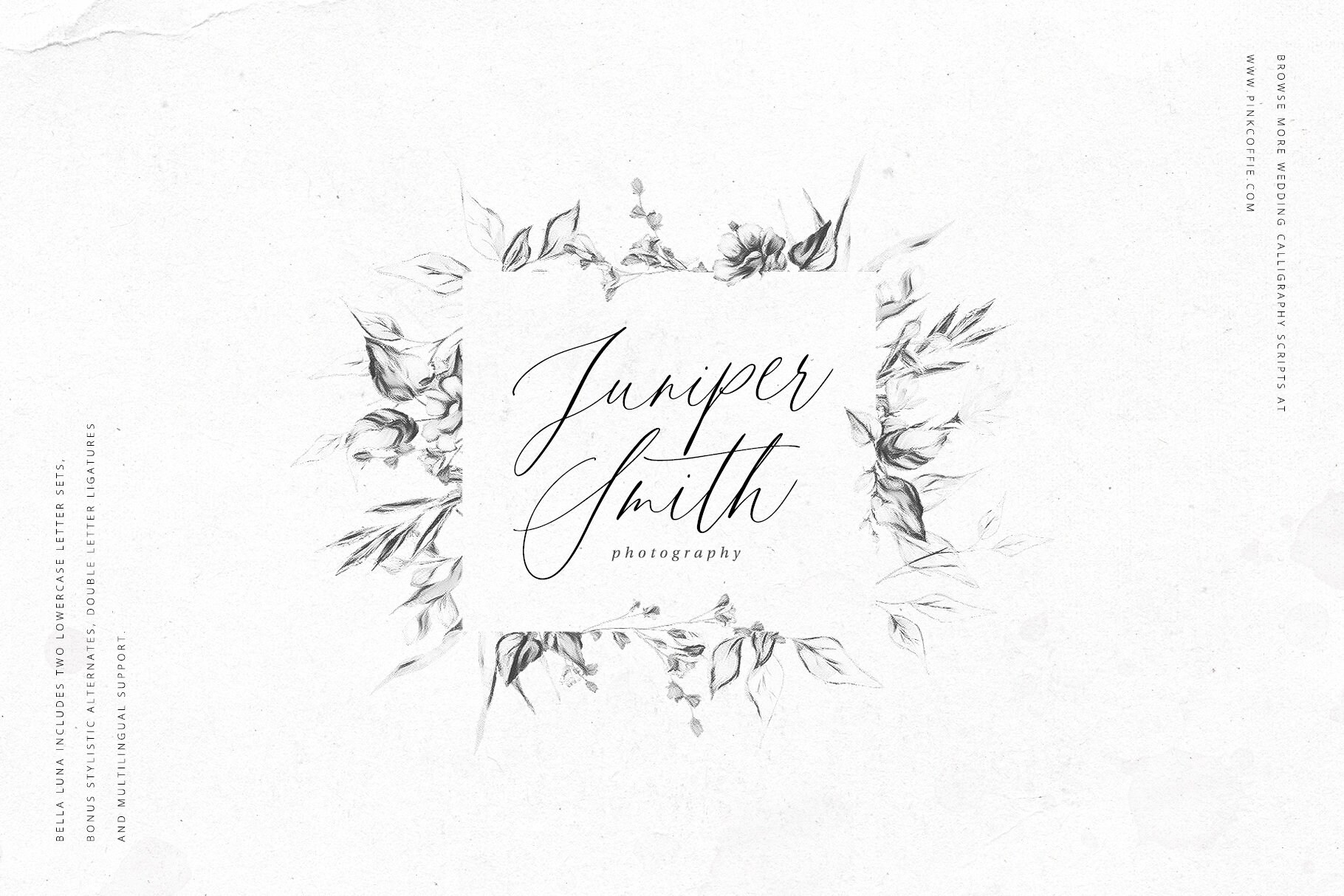 Bella Luna Script Font, Wedding Font, Elegant Font, Calligraphy Font ...