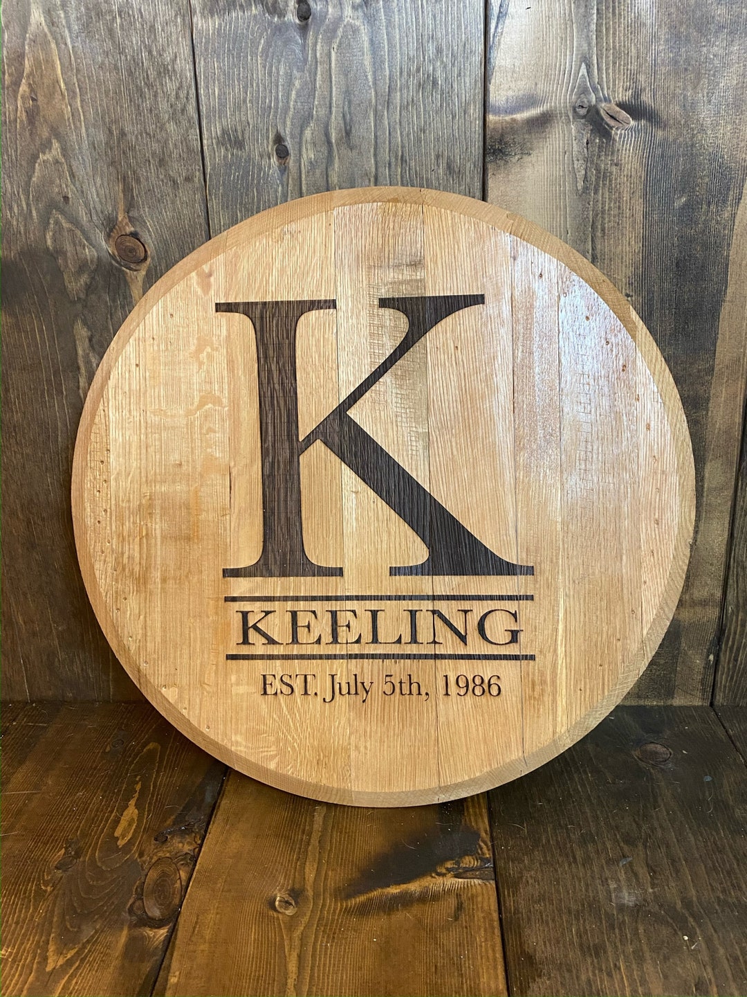 Engraved Barrel Head, Engraved Barrel Lid, Custom Barrel Top, - Etsy