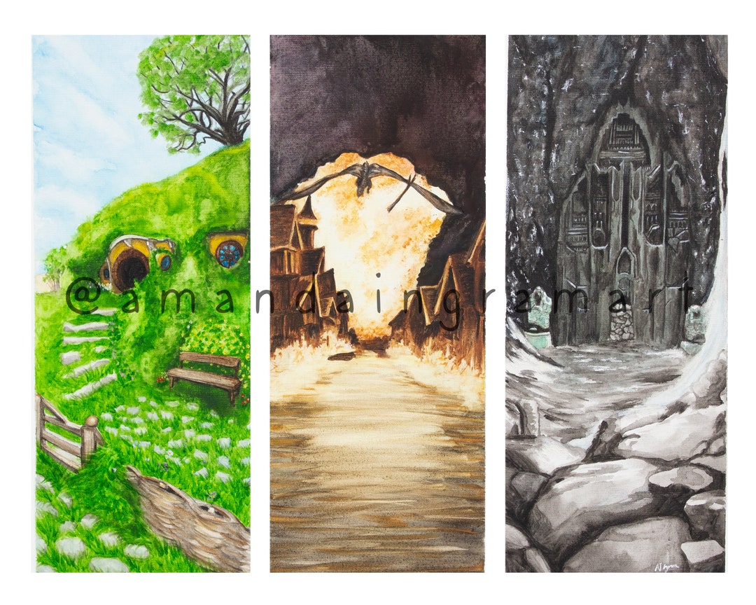 Landscapes From the Hobbit, Watercolour Art Print, LOTR - Etsy