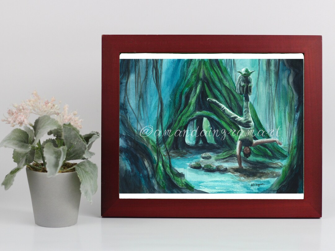 Jedi in Training, Watercolour Art Print - Etsy