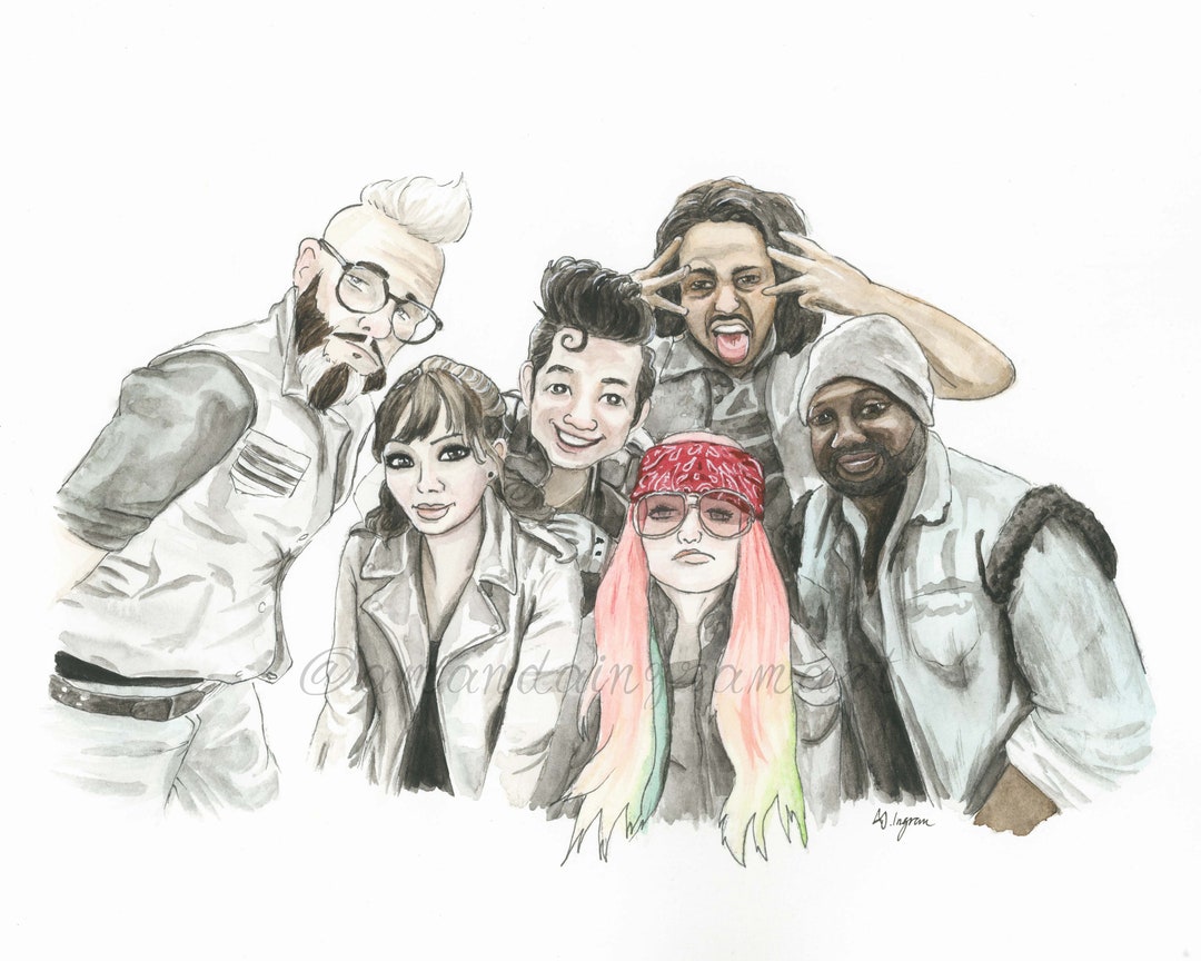 Rowdy 3, Watercolour Art Print - Etsy