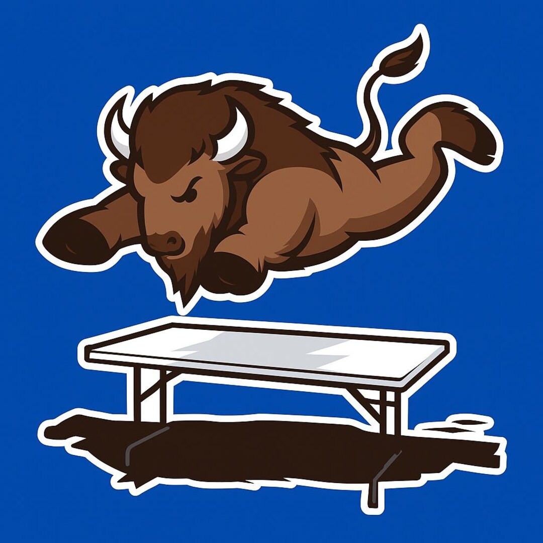 Breaking Tables Buffalo PNG - Etsy