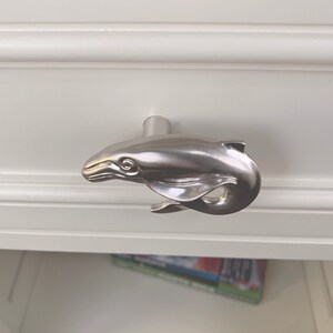 Whale Drawer Pulls and Knobs- Whale Handles, Nautical Pulls, Coastal Drawer Pulls, Sea Life ...