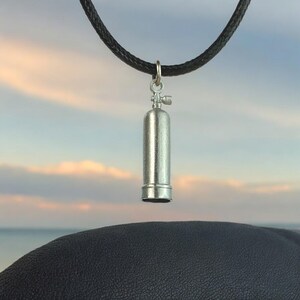 Scuba Tank Necklace Pewter Pendant- Dive Gift for Women and Men ...