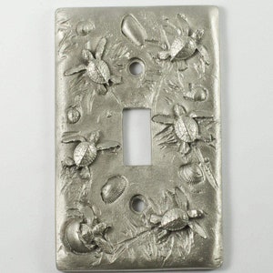 Sea Turtle Single Switch Plate, Beachy Home Décor Turtle Switch Plate ...