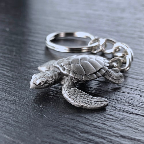 Personalized Beach Keychain for Beach Lovers Gift Sea Turtle - Etsy