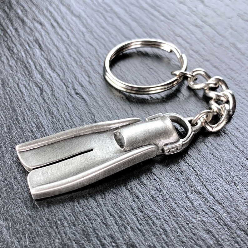 Diving Keychain for Men and Women Dive Fin Keychain Big - Etsy