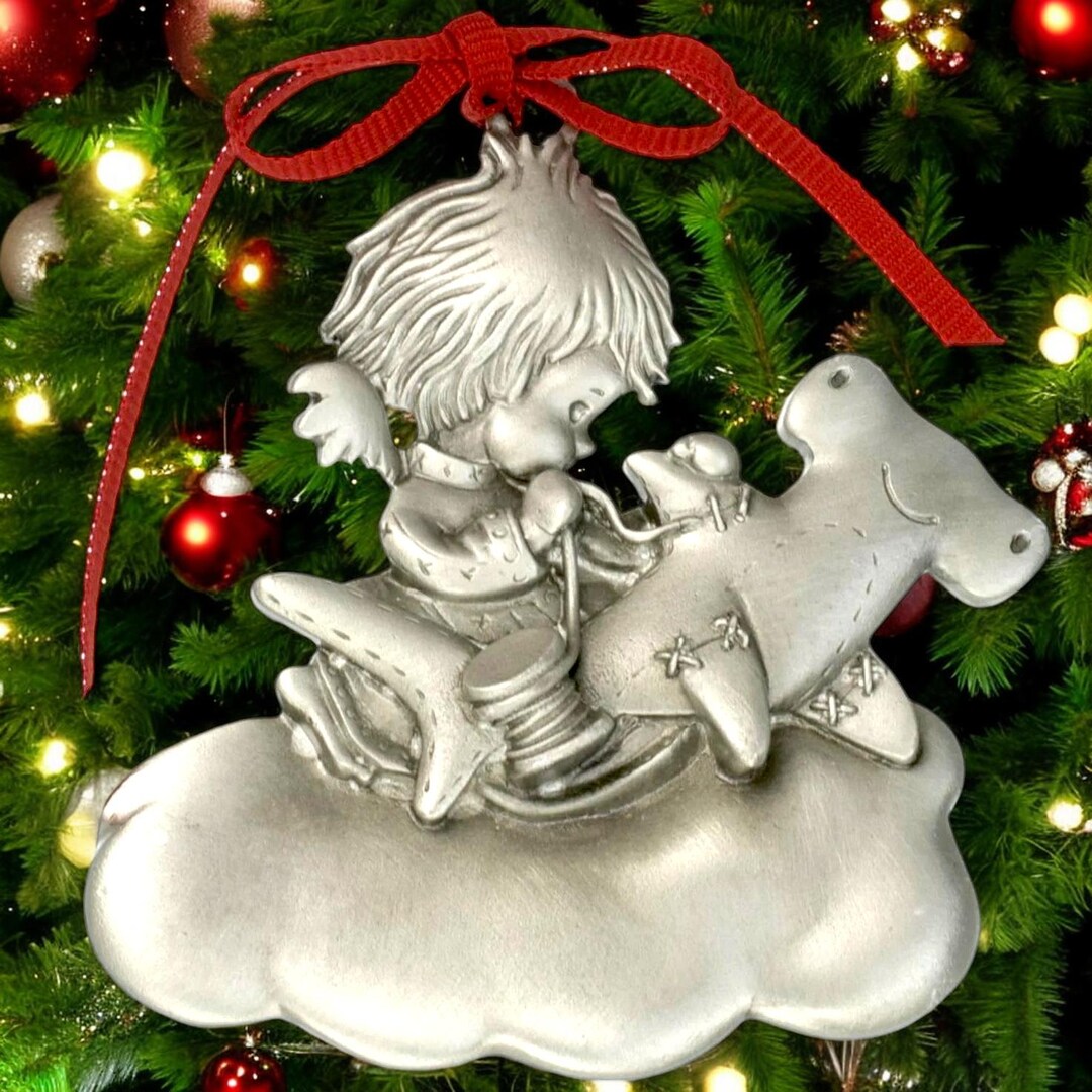 Pewter Hammerhead Shark Angel Christmas Ornament: Ocean Conservation ...