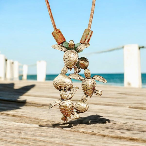 Turtle Necklace - Etsy