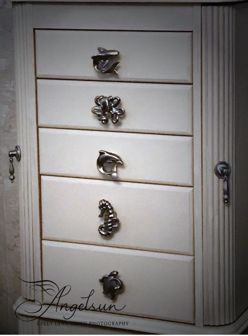 Turtle Drawer Pulls and Knobs Turtle Handles Nautical Pulls - Etsy