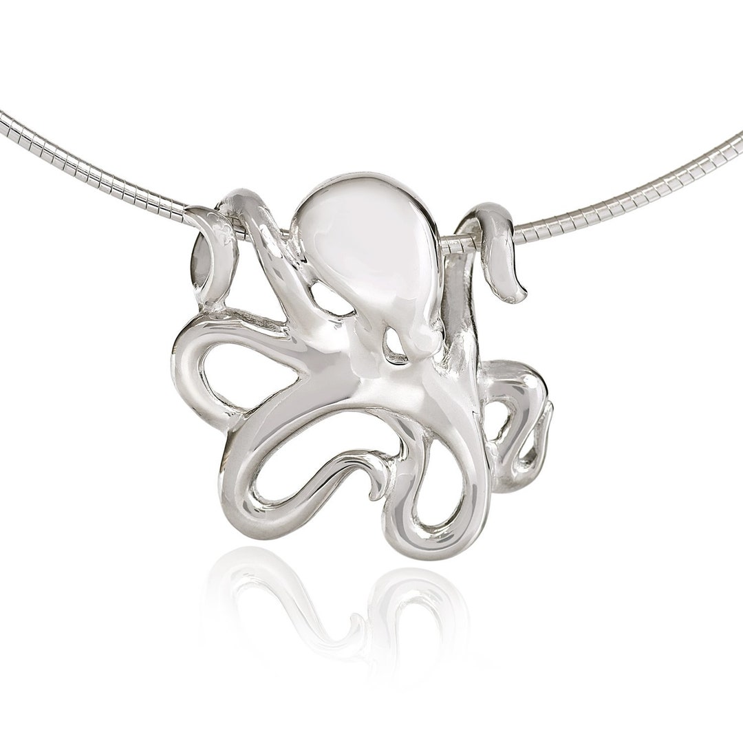 Octopus Necklaces for Women Sterling Silver Octopus Jewelry - Etsy