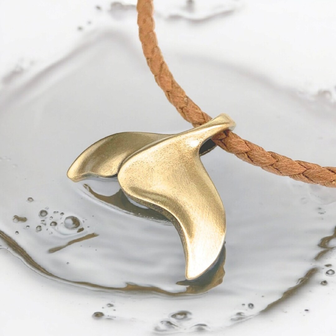 Sterling Silver Whale Tail Necklace: Beach Pendant Jewelry - Etsy