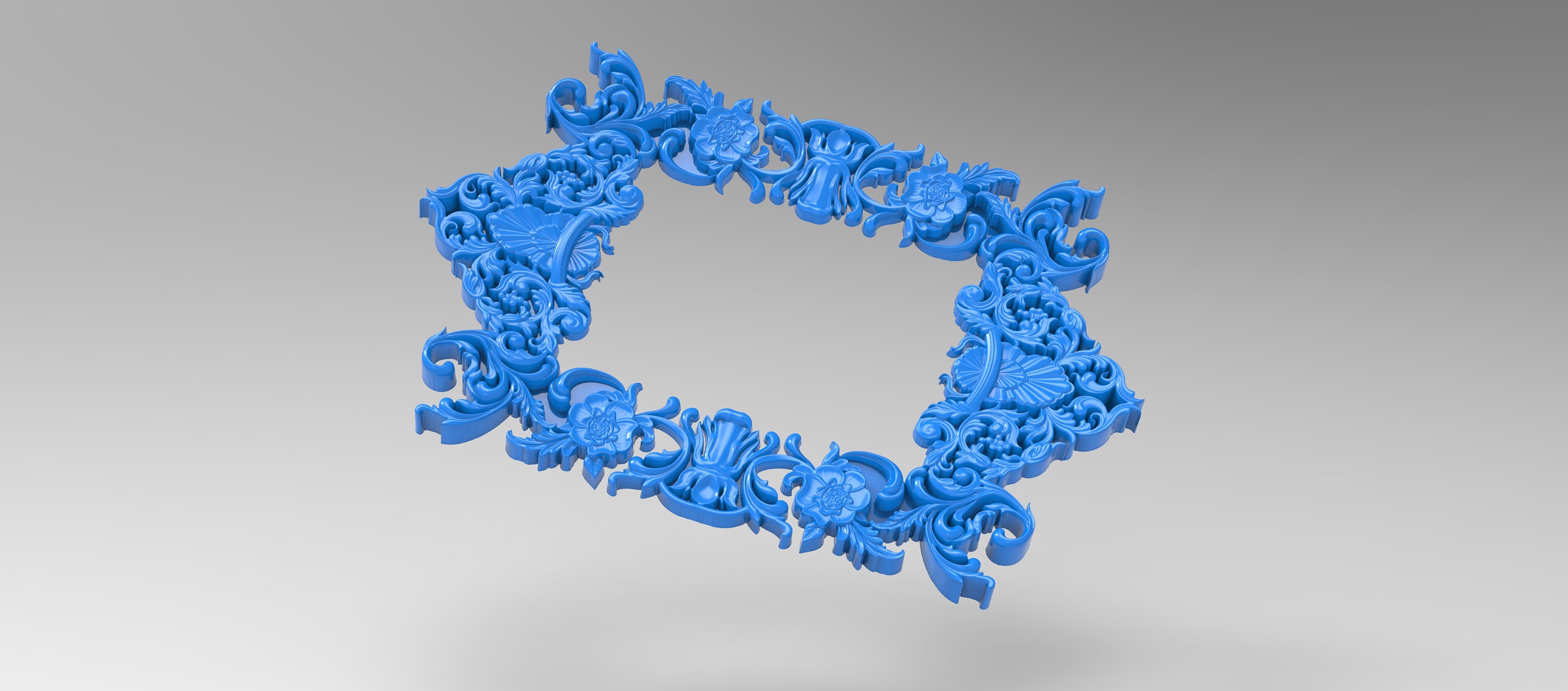 Curvy Mirror Frame 3d STL Model for CNC Router and 3d Printing - Etsy
