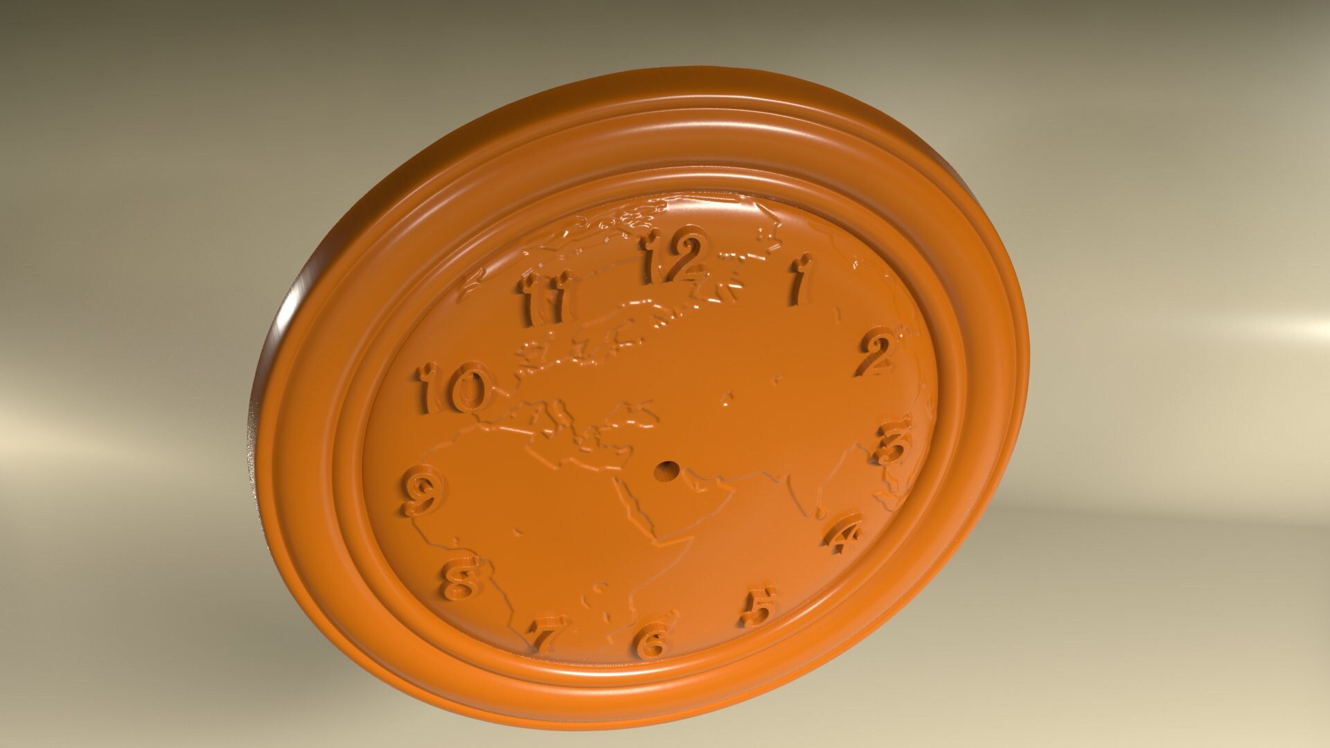 Globe World Wall Clock 3d STL Model for CNC Router and 3d Printing - Etsy