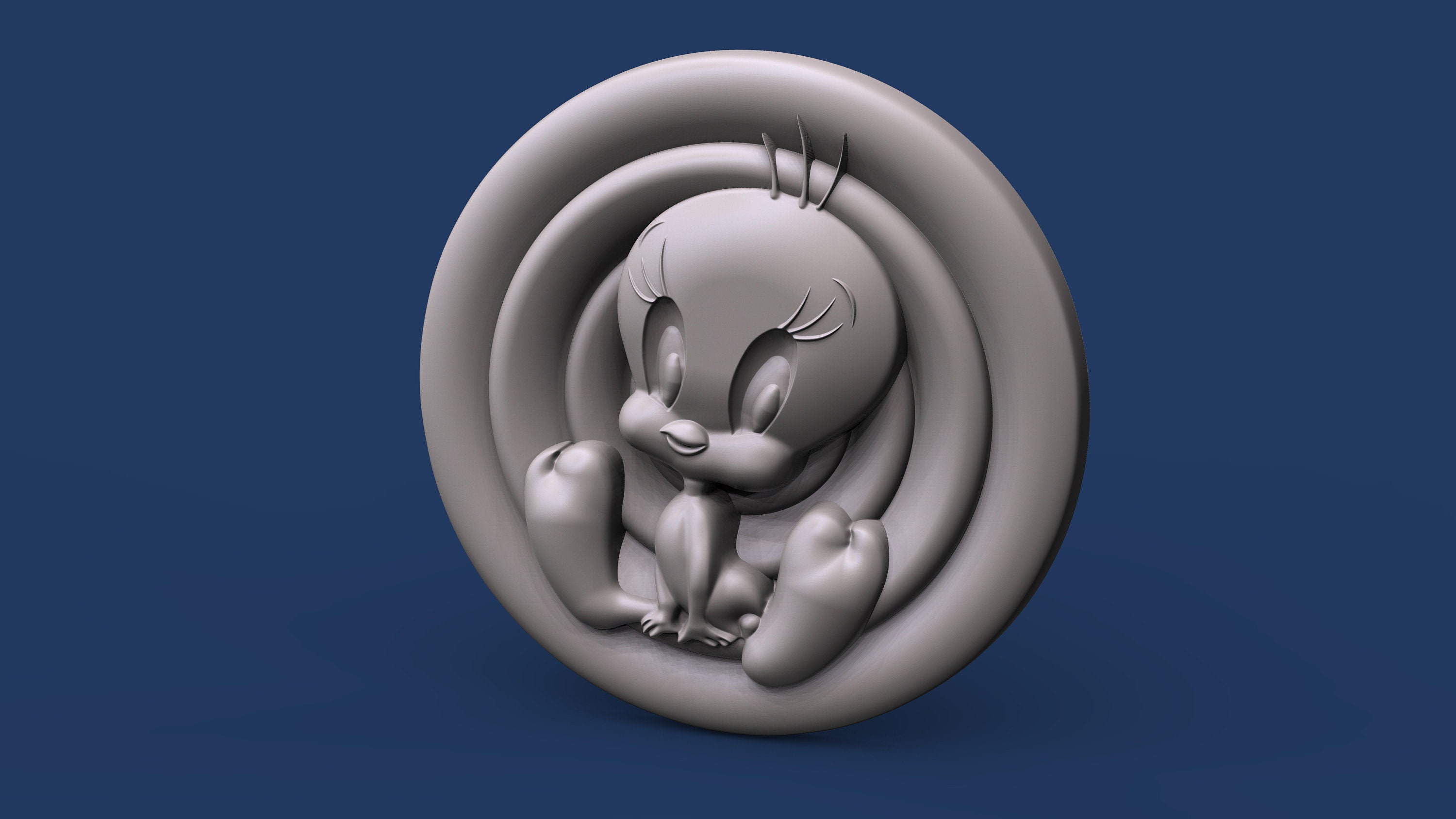 Tweety Bird Logo 3d STL Model for CNC Router and 3d Printing - Etsy ...