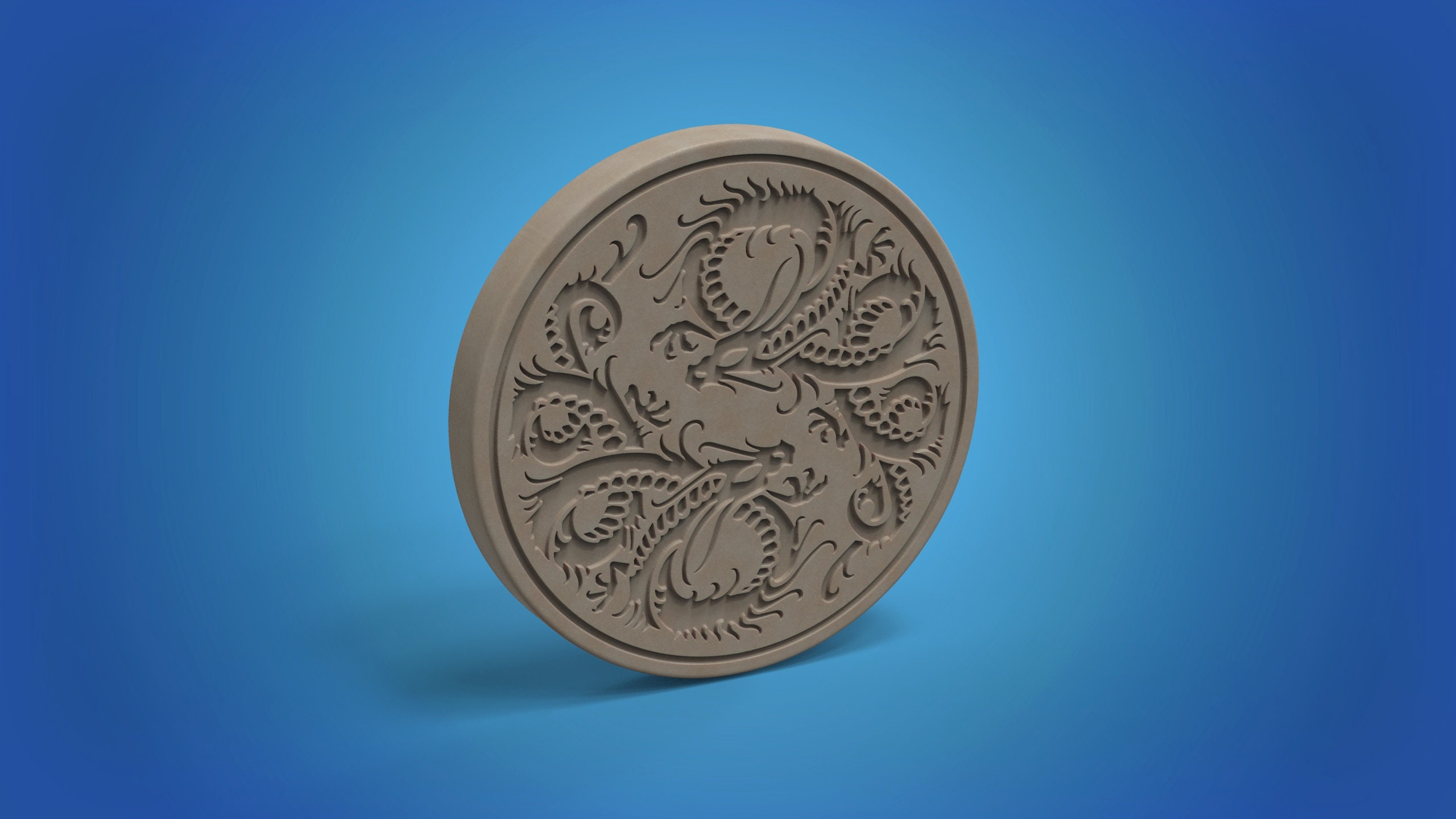 Chinese Dragon 3d STL Model, CNC Router, 3d Printing, Lunar New Year - Etsy